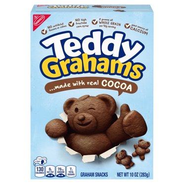 Teddy Grahams Breakfast Cookies, Chocolate Chip Graham Snacks, 10 oz ...