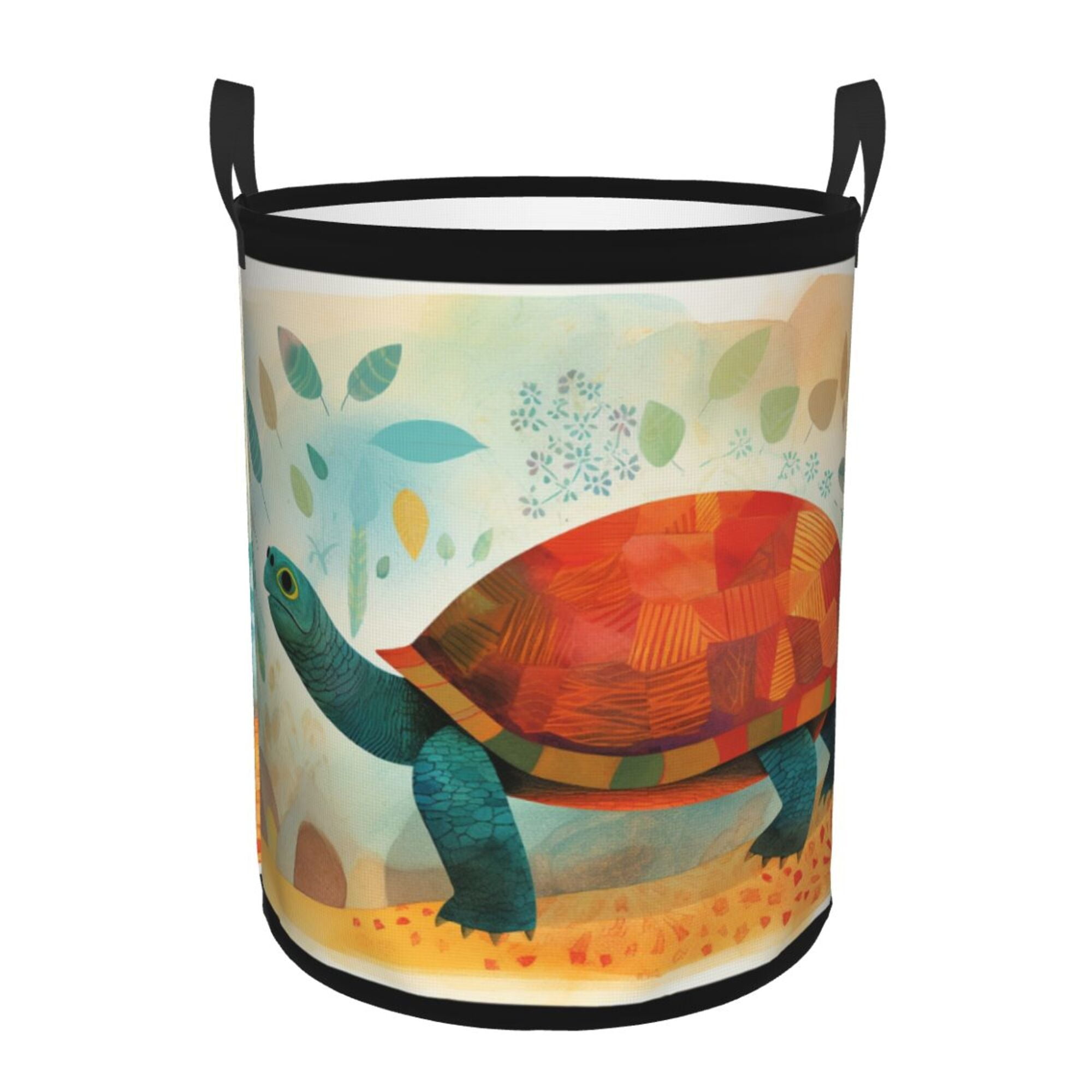 LNWH Laundry Basket, Cute Cartoon Turtle Animal Pattern Foldable ...