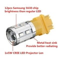 Super Bright 3157 LED Light Bulbs 5630 SMD Yellow Brake Lights, Reverse ...
