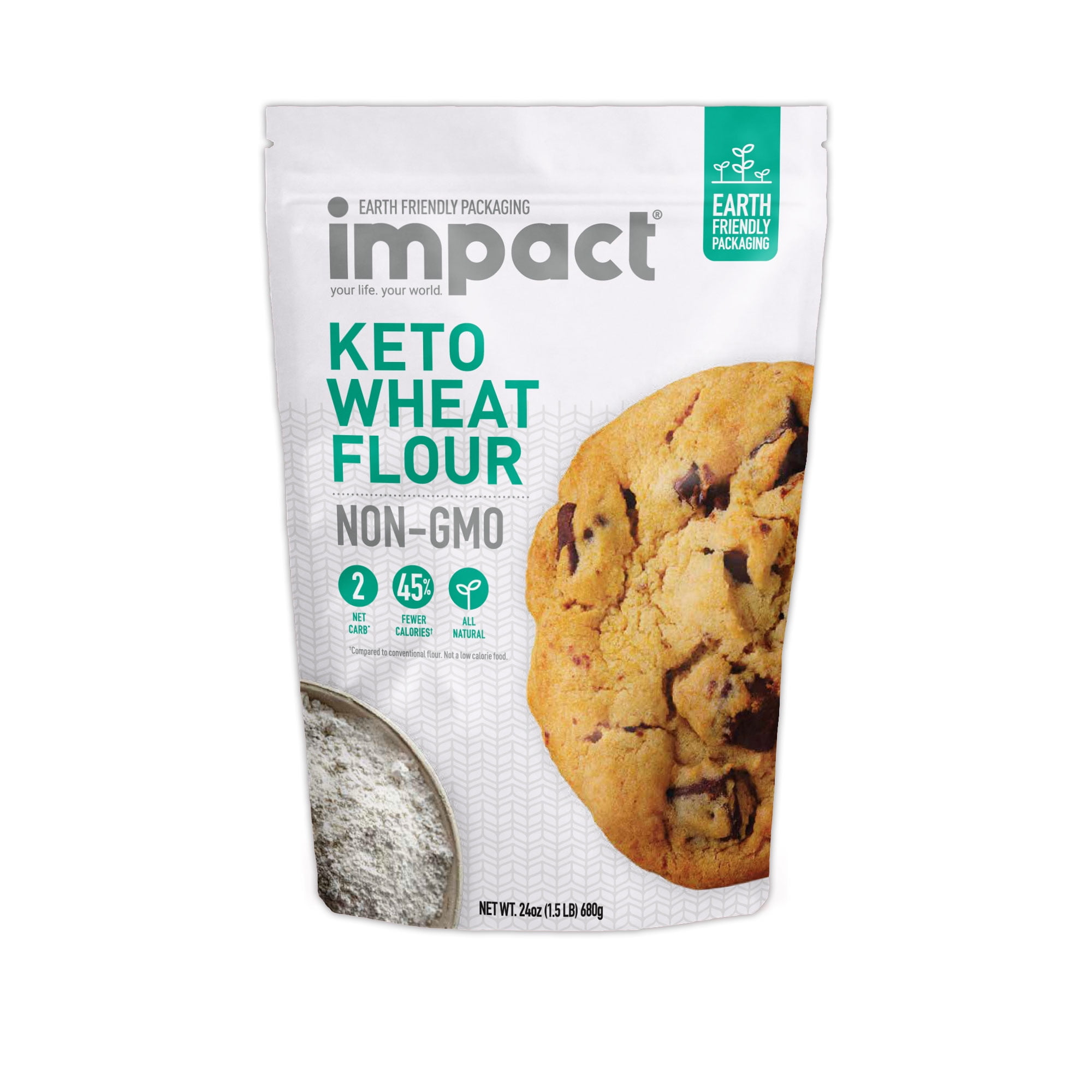 Impact Products Keto Wheat Flour | 1.5 lb Pouch - Walmart.com
