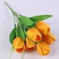Artificial Tulip Flowers Faux Silk Bouquet 8 Stems for Vase Spring Home ...