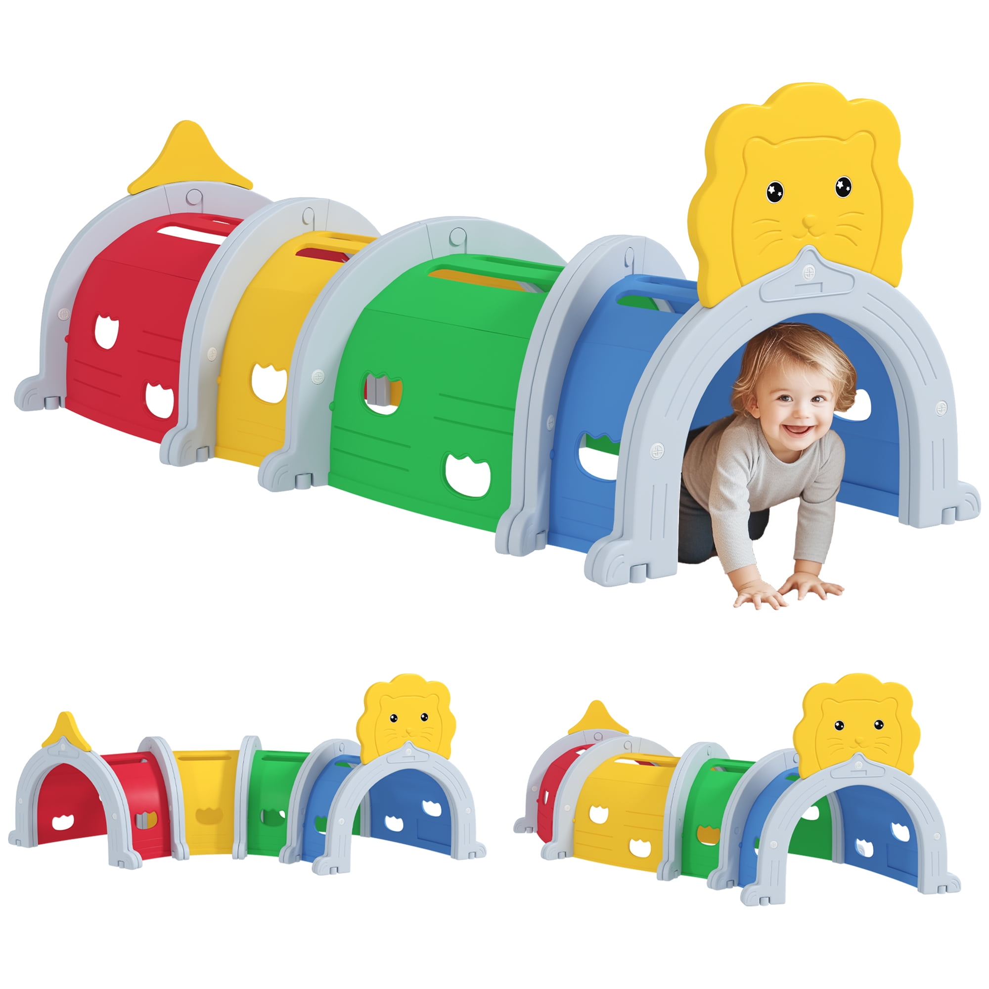 Click here for Qaba Tunnel For Kids To Crawl Through  Lion Design... prices