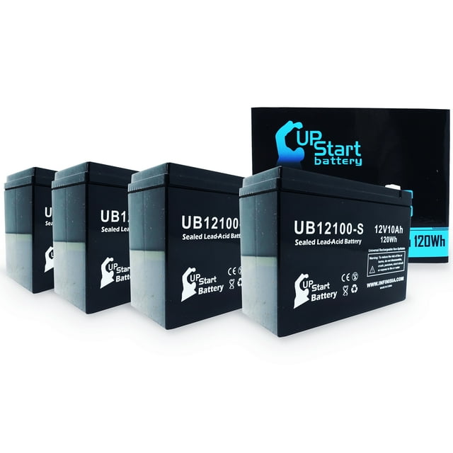 4x Pack - Neuton Mowers CE5 Battery Replacement - UB12100-S Universal ...