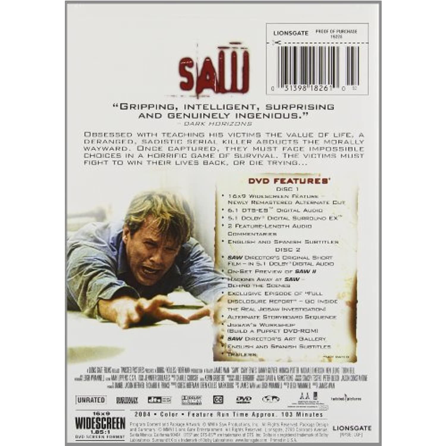 Saw 1 Dvd