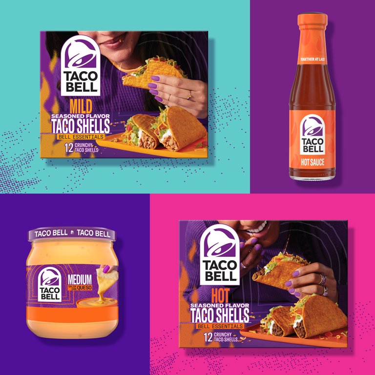 Taco Bell Hot Crunchy Seasoned Flavor Taco Shells, 12 Ct, 42% OFF