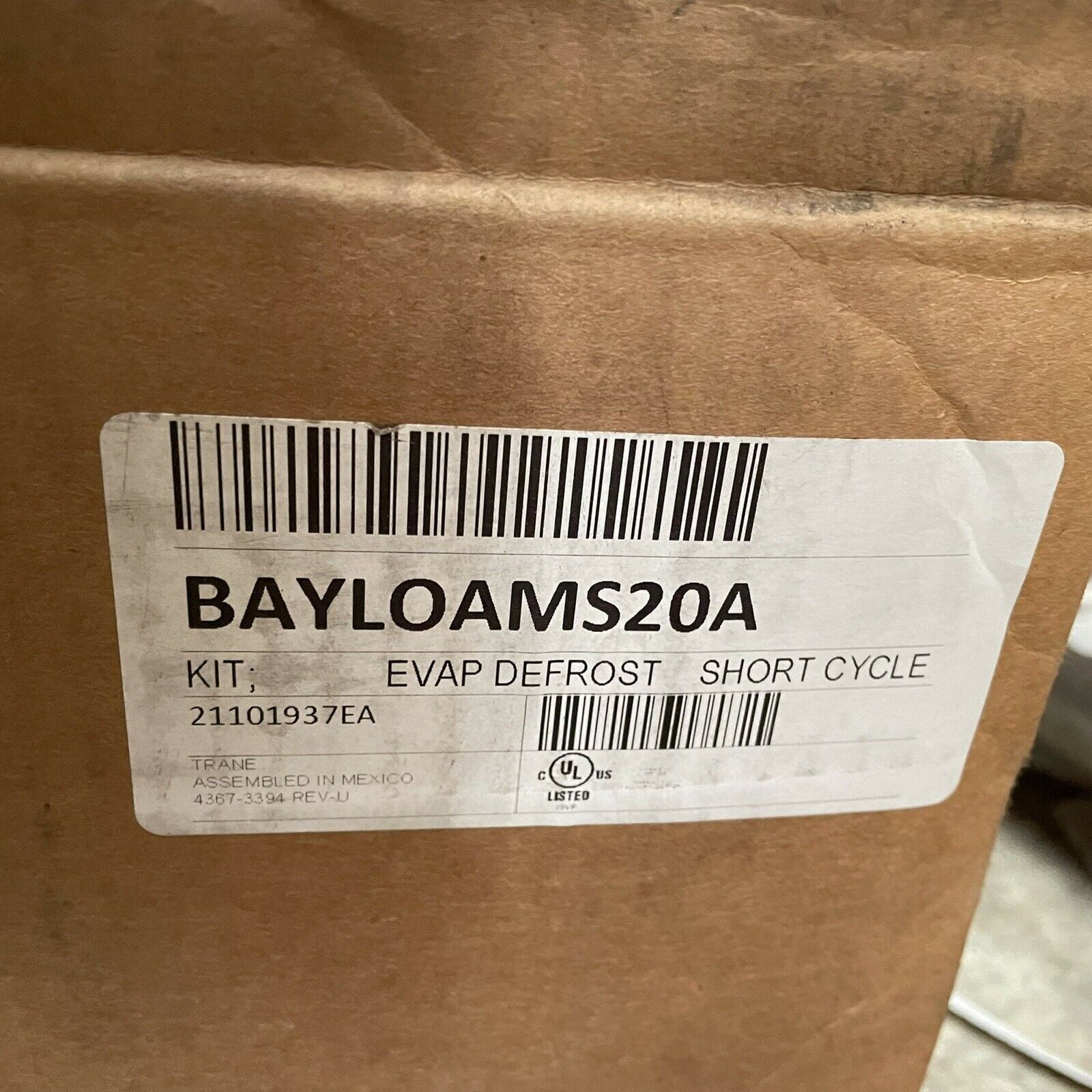 Brand NEW Trane Short Cycle Low Ambient Evap Defrost BAYLOAMS20A ...