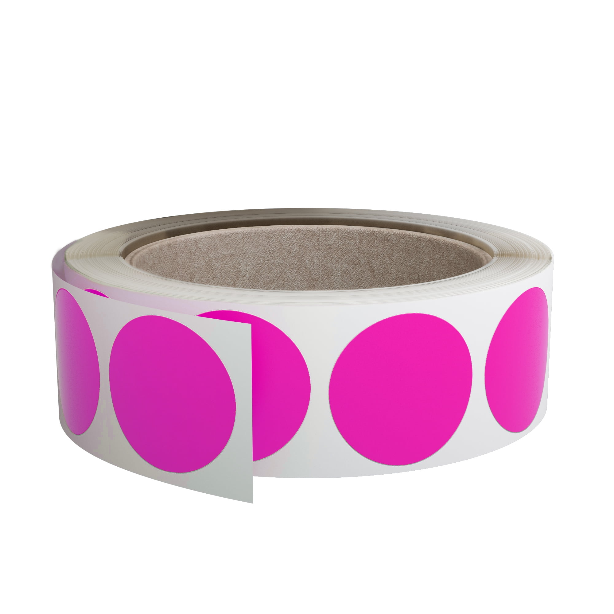 Royal Green Neon Sticker Rolls 1.25 inch Flourescent Pink Labels 30mm ...