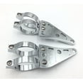 HTT-MOTOR Chrome 41mm Turn Signal Clamps Headlight Mount Bracket Fork ...