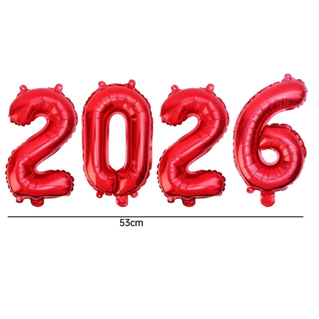 2026 New Year Balloons Giant Numbers for 2026 Events Anniversary Party ...