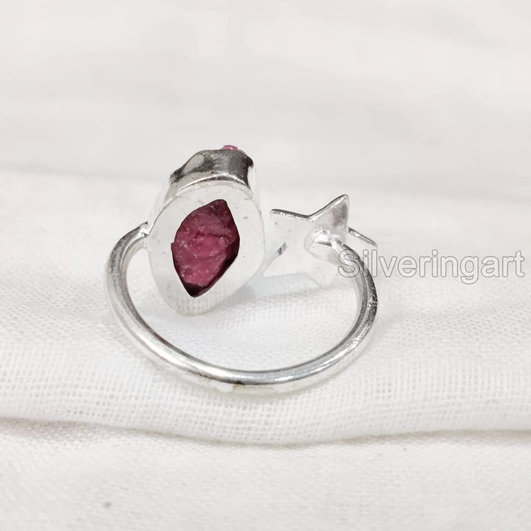 Rough Ruby Ring