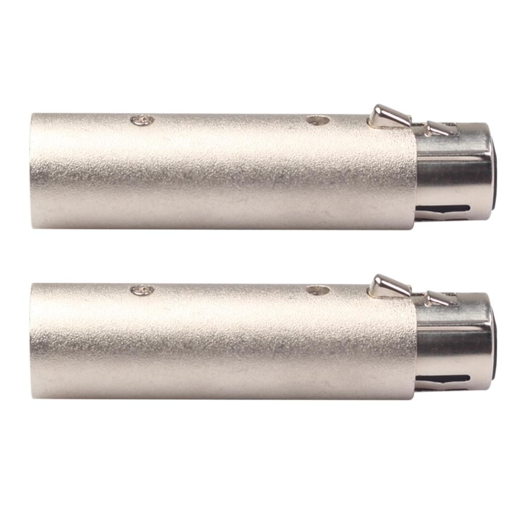 2 Piezas XLR a , XLR de a 5 Pines Adaptador de Línea de Micrófono ...