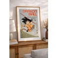 Dragon Ball Kid Goku Flying Nimbus Staff Vintage Anime Poster 12x18 ...
