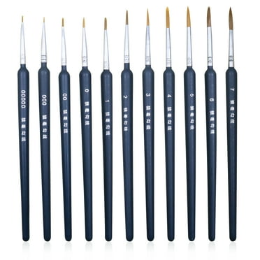 NicPro 15 Pcs Micro Detail Paint Brush Set, Mini Brushes for Acrylic ...