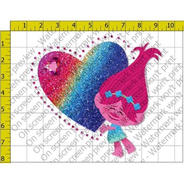 Trolls Poppy edible Icing Image for 1/4 sheet cake - Walmart.com