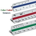 Mr. Pen 12-inch Triangular Architectural Aluminum Scale Ruler, Color ...