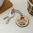 Betty Boop Sassy Flowers Wood Wooden Round Keychain Key Chain Ring ...