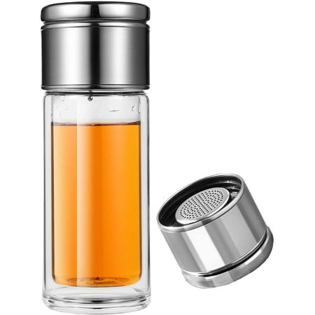 Tea Infuser Bottle, Portable Tea Tumbler with Invisible Strainer for ...