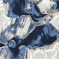 Abani Regal Collection Elegant Modern 6' x 9' Grey Blue Abstract Area ...