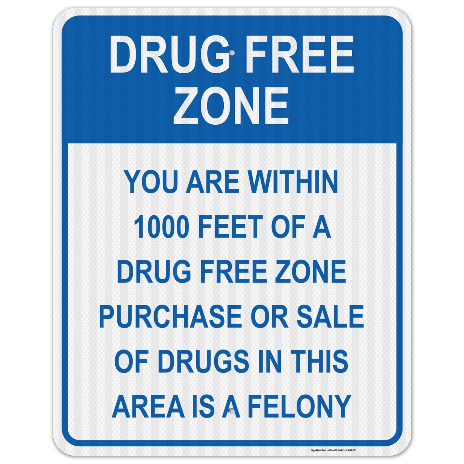 Drug-Free Zone Sign, - Walmart.com