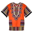 Bibifish Mens Crew Neck T-Shirts African Tribal Dashiki Print Short ...