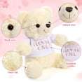 2 Pieces Wedding 10 Inch Bear Stuffed Animal Will You Be My Flower Gril ...