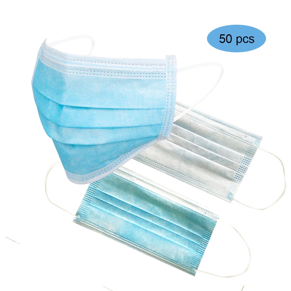 Disposable Face Masks, Anti-Virus Medical Surgical Mask, 3-Ply ...