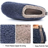 Ravelier Men's Rover Sherpa fleeced Slipper with Memory Foam - Walmart.com