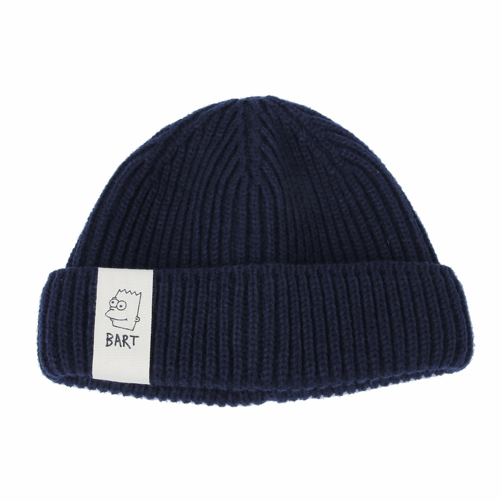 WITHMOONS The Simpsons Beanie Docker Leon Hat Bart Patch HL51137 (Navy ...