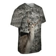 Camoflage Grey Deer Mens T-Shirt All Over Print - Walmart.com
