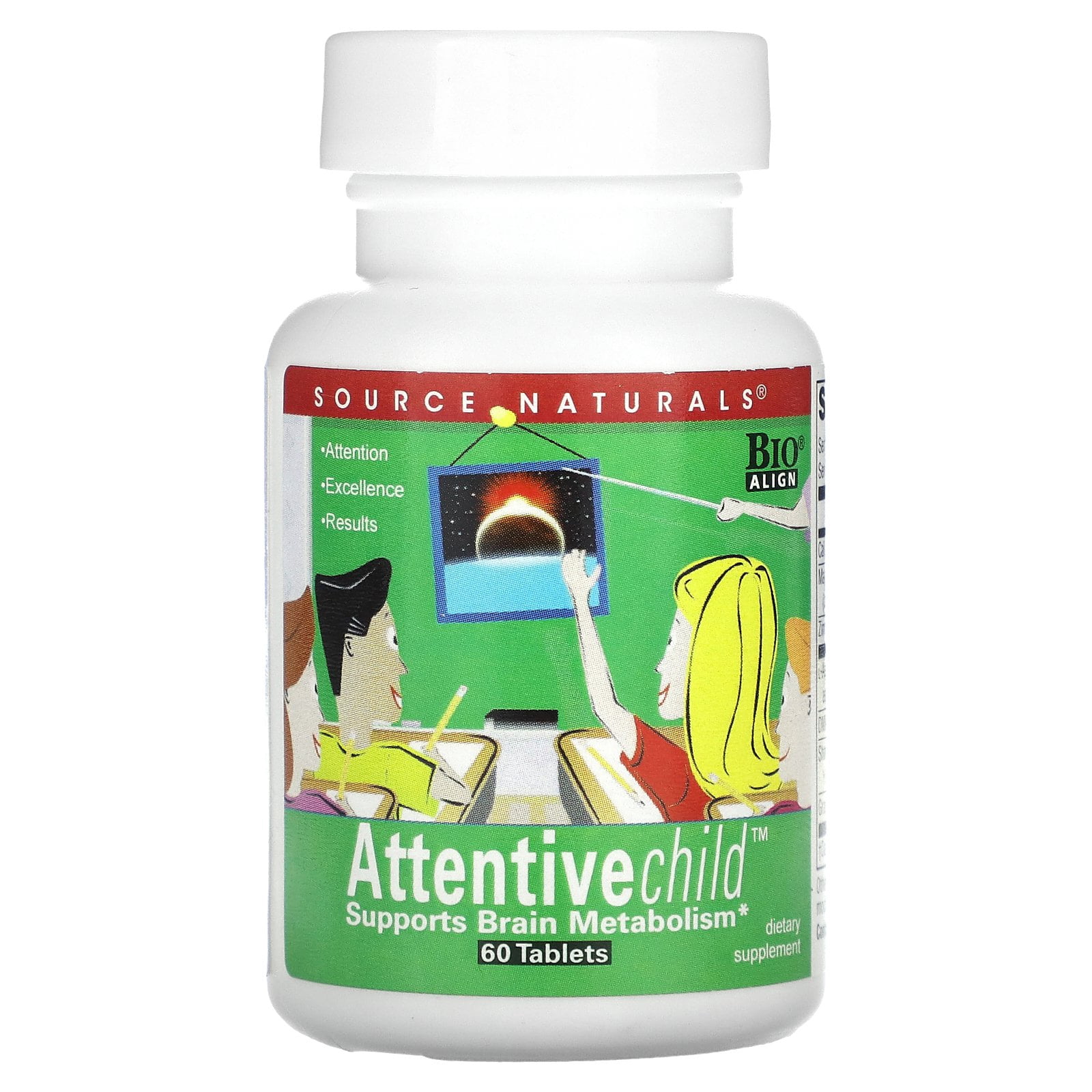 Source Naturals Niño Atento, 60 Comprimidos | Walmart en línea