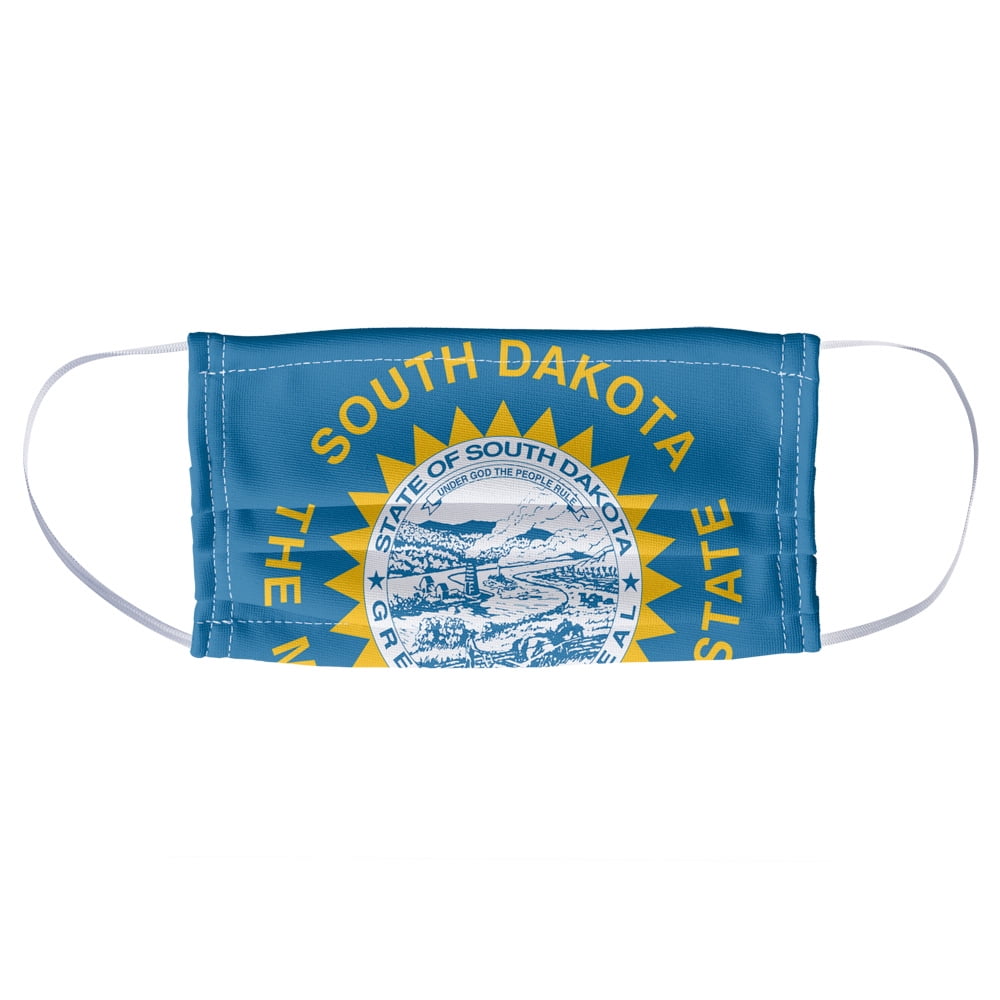 South Dakota Flag 1-Ply Reusable Face Mask Covering, Unisex - Walmart.com