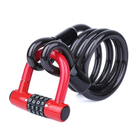 Bike Security Steel Cable 4FT/7FT, Braided Steel Flex Lock Cable 12mm ...