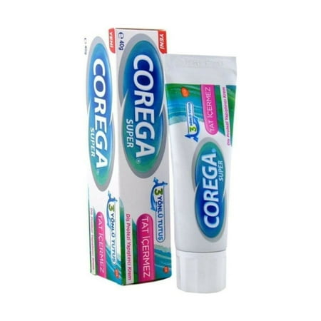 Corega Super Taste Free Denture Adhesive Cream 40gr - Walmart.ca