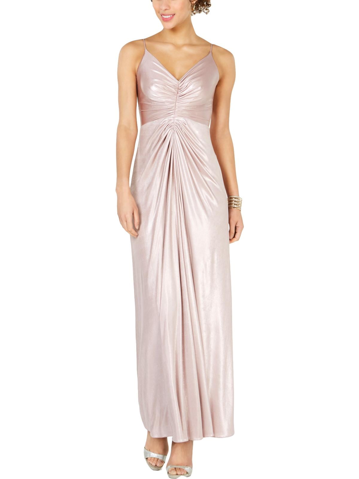 Adrianna Papell Womens Jersey Metallic Evening Dress - Walmart.com