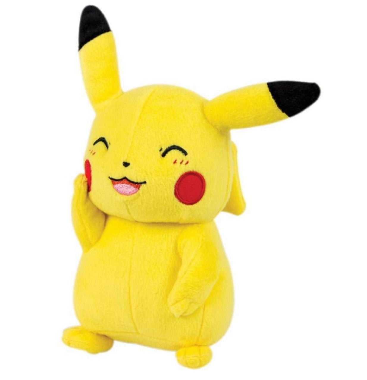 Plush Toy - Pokemon - Pikachu - 8 Inch - Eyes Closed Hand on Cheek ...