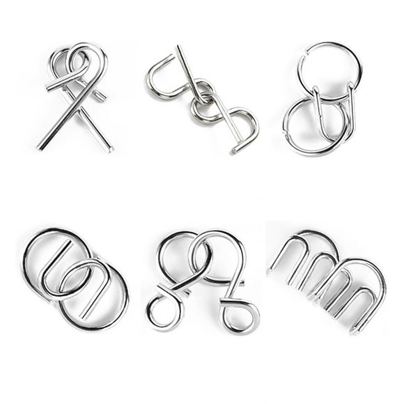 Brain Teaser Metal Rings