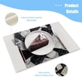 BaHomeck placemats Set of 4 Black And White Marble Pattern With ...