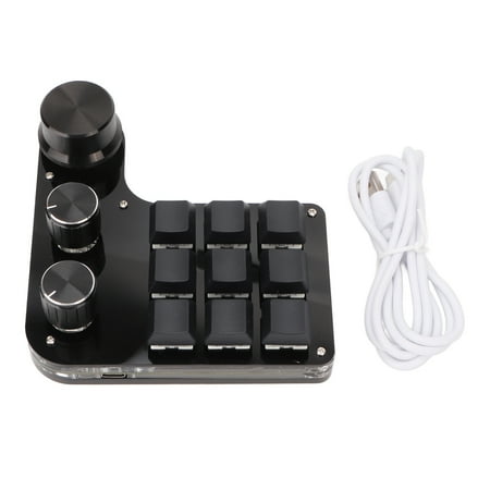 Gaming Keypad, Blue Switch Mini Keypad Programmable 9 Keys For Video ...