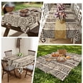 Waterproof Tablecloth Bohemian Vintage Tribe Texture Rectangle Table ...