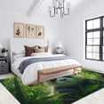3D Animal Area Rugs, Panda Bamboo Forest Carpet, Washable Non Slip Low ...