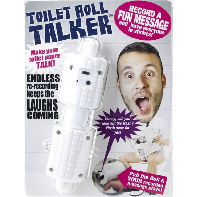 recordable toilet roll talker - bathroom prank - makes your regular ...