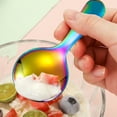 Colorful Short Handle Stainless Steel Spoon Kids Spoon Colorful For ...