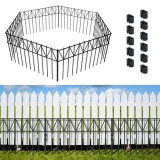 4-Panel 10ft Garden Fence, 30x30 inch, Black, 4 Piece - Walmart.com