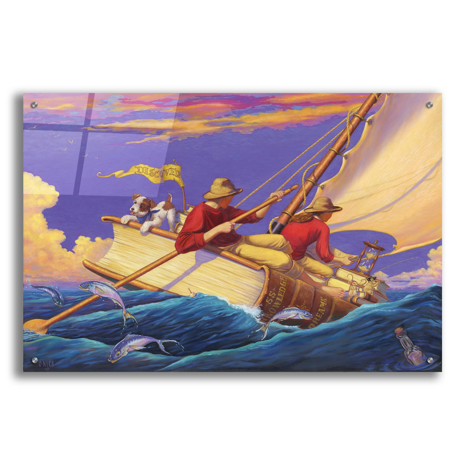 Epic Art 'Set Sail' by Christopher Nick, Acrylic Glass Wall Art, 36"x24 ...