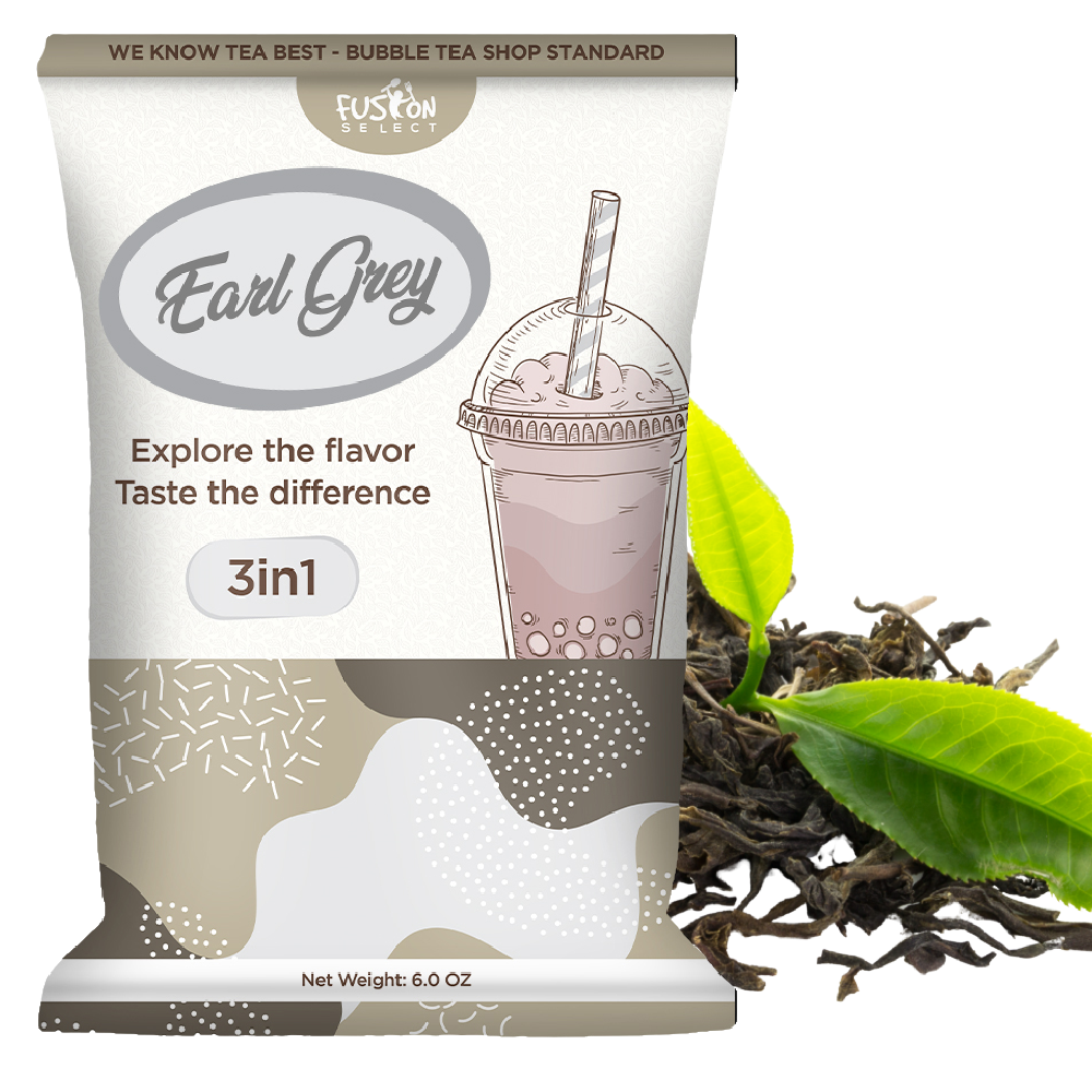 Fusion Select Bubble Tea Mix - Earl Grey Flavored 3-in-1 Drink Powder ...