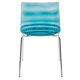 Astor Water Ripple Design Dining Chair - Transparent Blue - Walmart.com