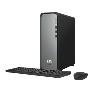 HP Slim Desktop PC, Intel Core i3-12100, 8GB RAM, 512GB SSD, Dark Black ...