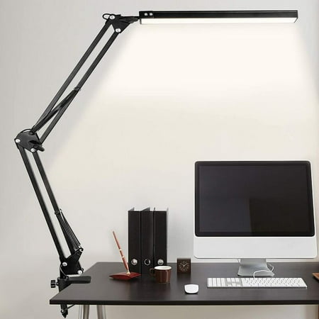 LED Desk Lamp, 10W Foldable Architect Table Lamp with Clamp, Metal ...