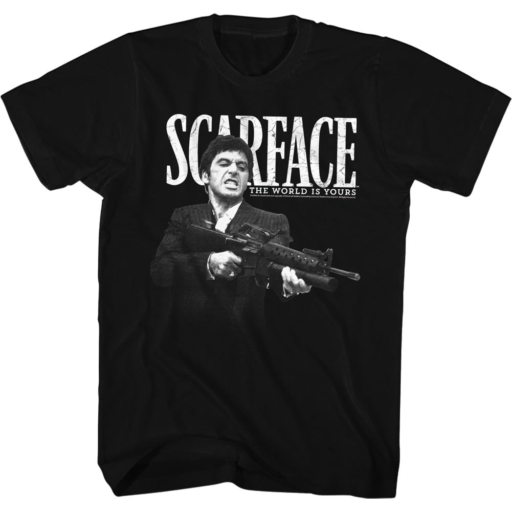 Scarface The World Is Yours Crime Movie Al Pacino Tony Montana Adult T shirt Walmart scarface-the-world-is-yours-crime-movie-al-pacino-tony-montana-adult-t-shirt-walmart