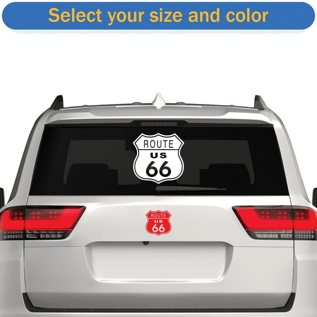 US Route 66 Sticker Decal Die Cut - Self Adhesive Vinyl - Weatherproof ...
